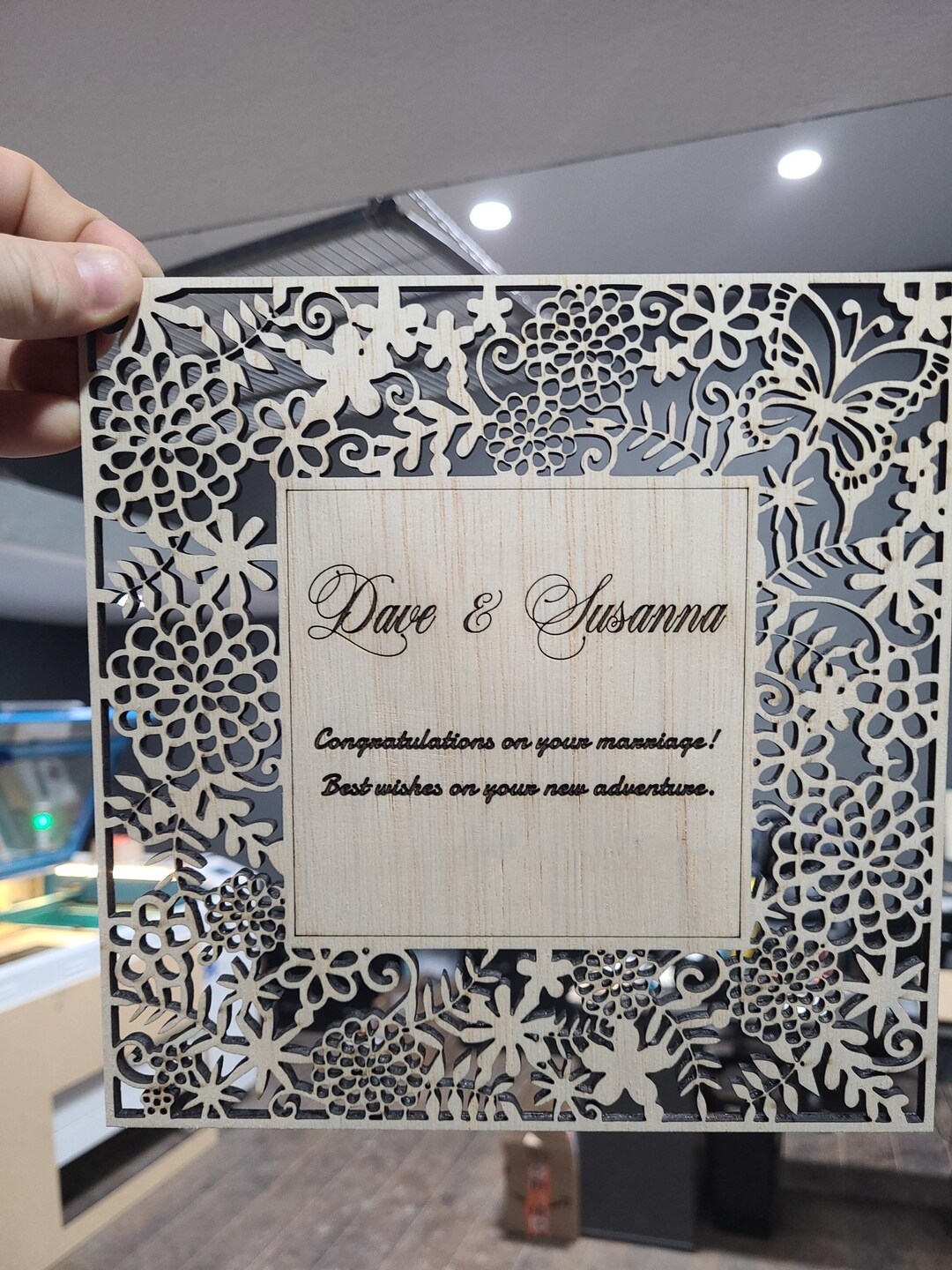 Laser Cut Card INSTANT DOWNLOAD Digital File Only Svg Lbrn - Etsy