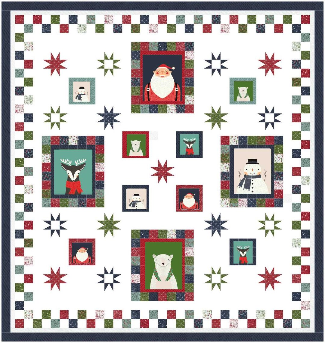 MERRY LAND Moda MERRYMAKING Christmas Winter Quilt Kit Ginger - Etsy