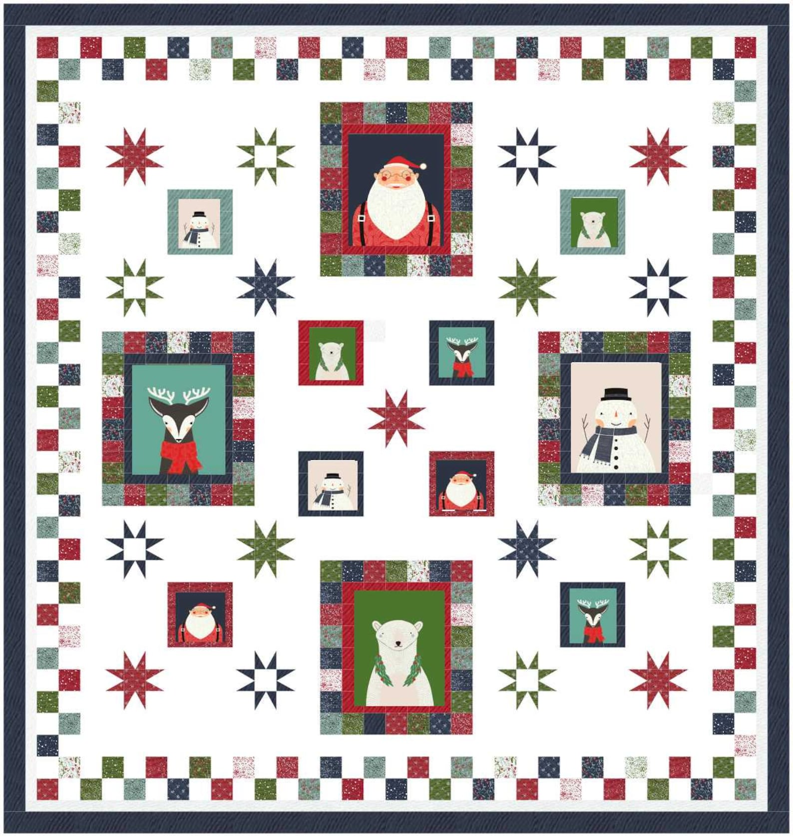 MERRY LAND Moda MERRYMAKING Christmas Winter Quilt Kit Ginger - Etsy