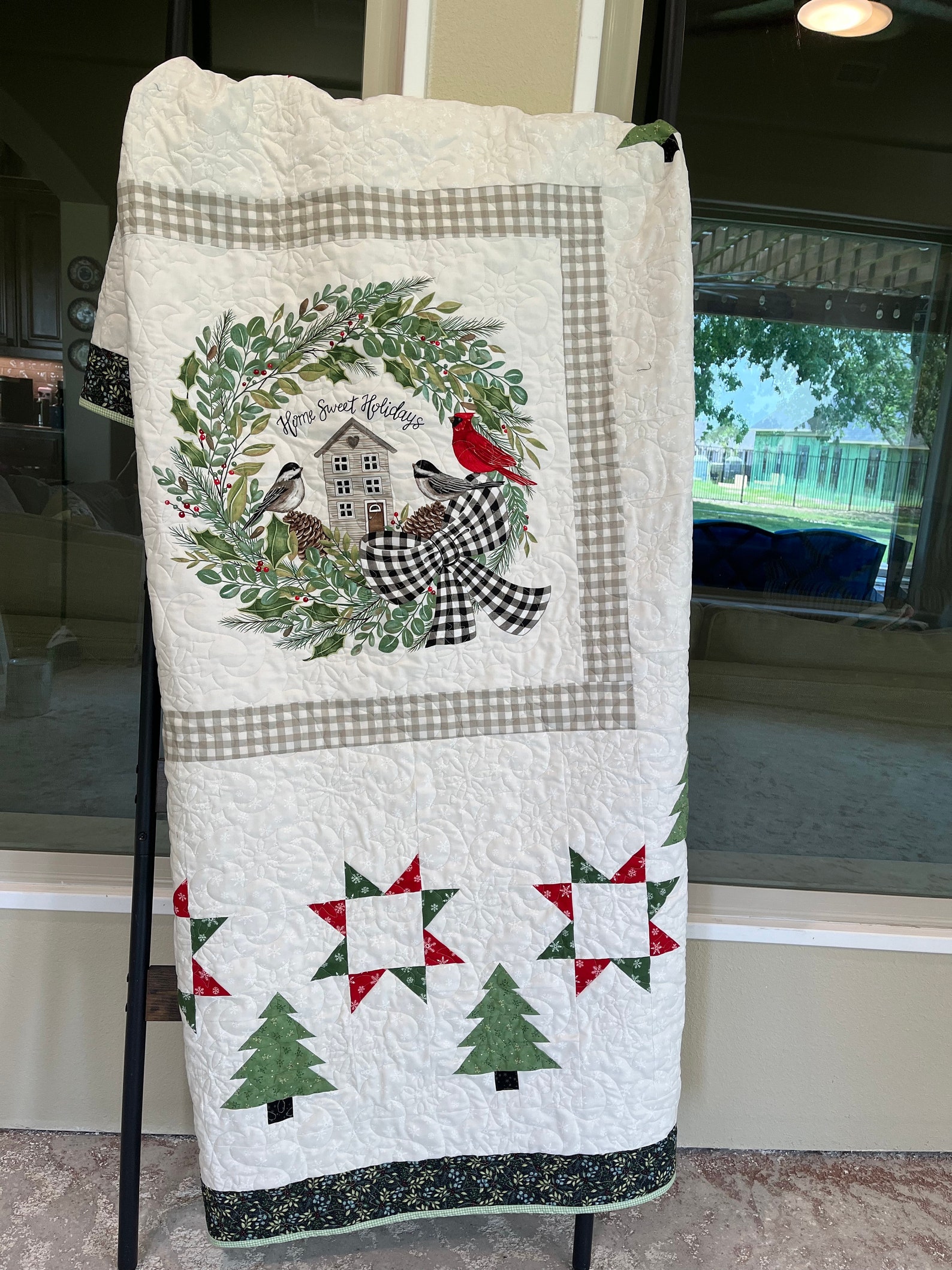 HOLIDAYS at HOME Moda Panel Christmas Quilt KIT Deb Strain Prints by ...