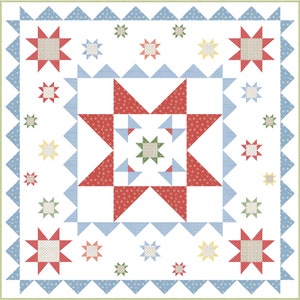 EMMA'S STAR Moda Charm Quilt Kit Sherri & Chelsi by Pastry Shop Quilts ...