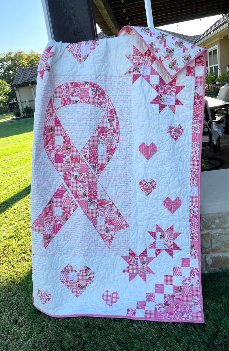 HOPE BLOOMS Pastry Shop Quilt Kit Breast Cancer Awareness - Etsy