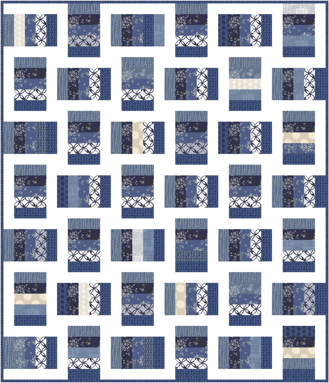 CONTESSA JELLY Roll Quilt Kit Riley Blake With BACKING Watermark - Etsy