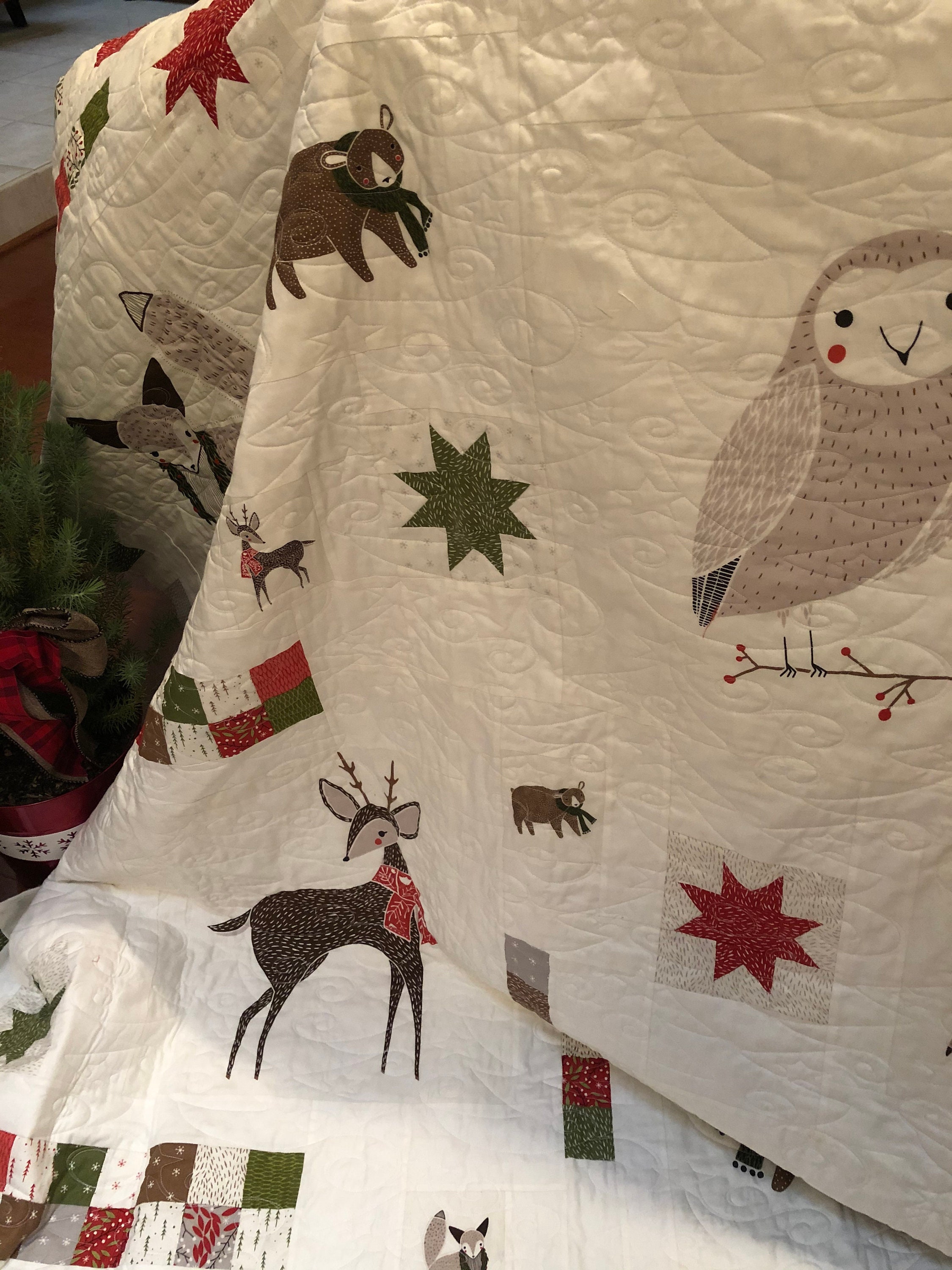 WOODLAND WONDER Moda MERRIMENT Christmas Winter Quilt Kit | Etsy