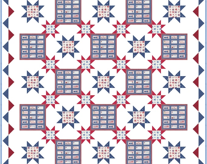 FLAG DAYS Moda Quilt Kit by Pastry Shop Quilts July 4th - Etsy