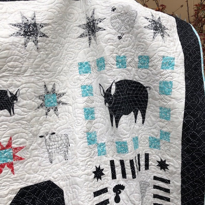 ON the FARM Quilt Kit Featuring Moda Farm Charm & Farm Fresh - Etsy