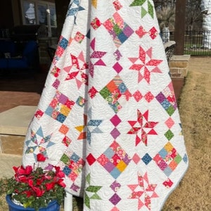 ZINNIA TWINKLE Moda Charm Quilt Kit April Rosenthal by Pastry Shop Quilts - Etsy