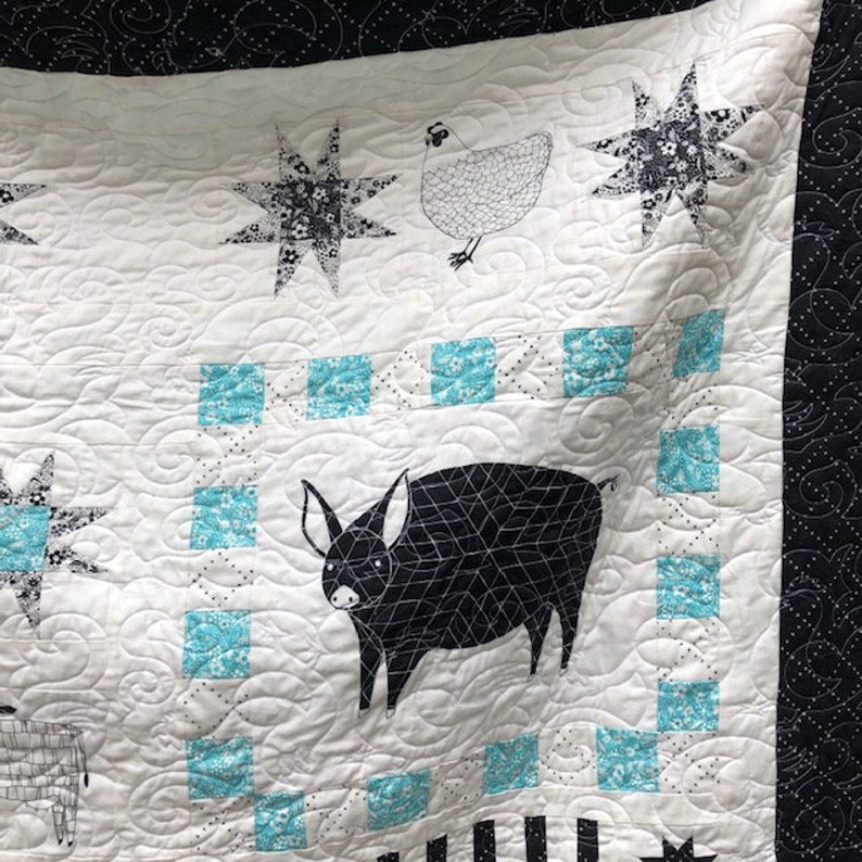 ON the FARM Quilt Kit Featuring Moda Farm Charm & Farm Fresh - Etsy