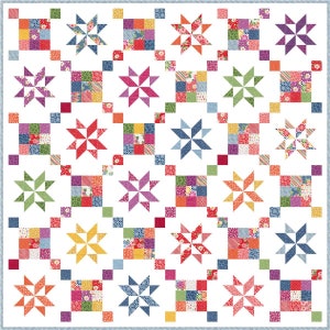 ZINNIA TWINKLE Moda Charm Quilt Kit April Rosenthal by Pastry Shop Quilts - Etsy