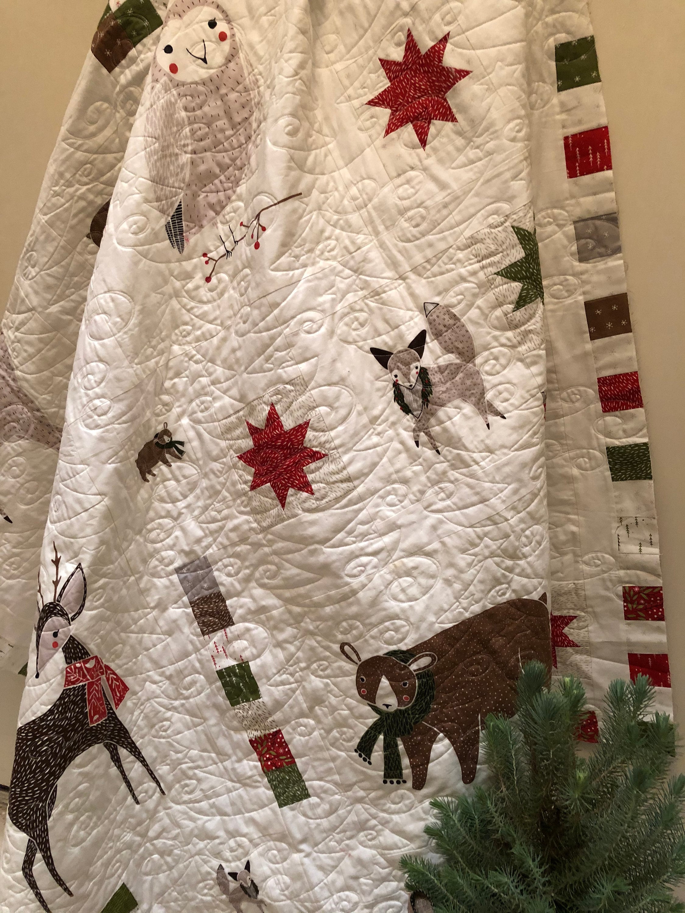 WOODLAND WONDER Moda MERRIMENT Christmas Winter Quilt Kit | Etsy