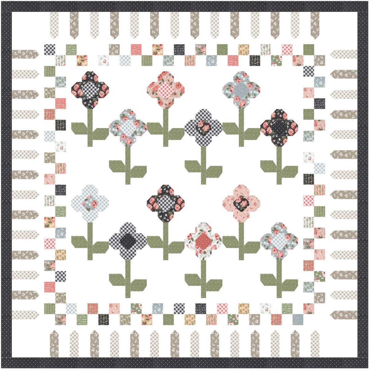 COUNTRY ROSE GARDEN Moda Quilt Kit Lella Boutique Pastry Shop - Etsy