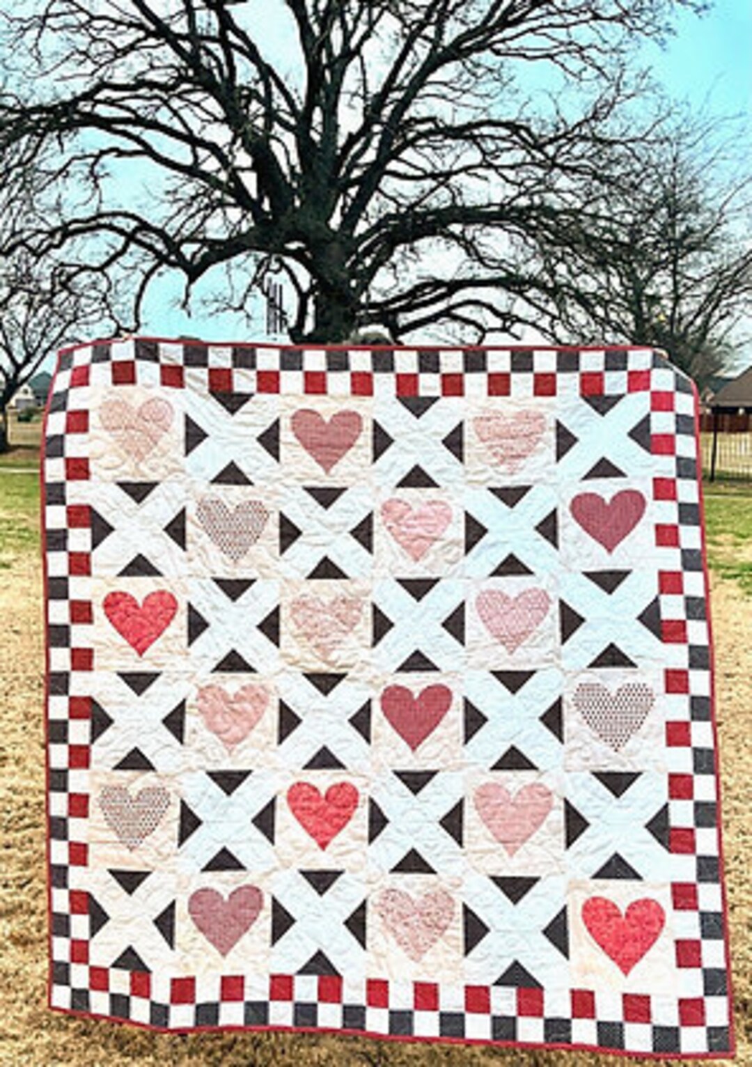 HUGS N KISSES Charm Panel Quilt KIT Sweetwater Flirt Pastry Shop Quilts ...