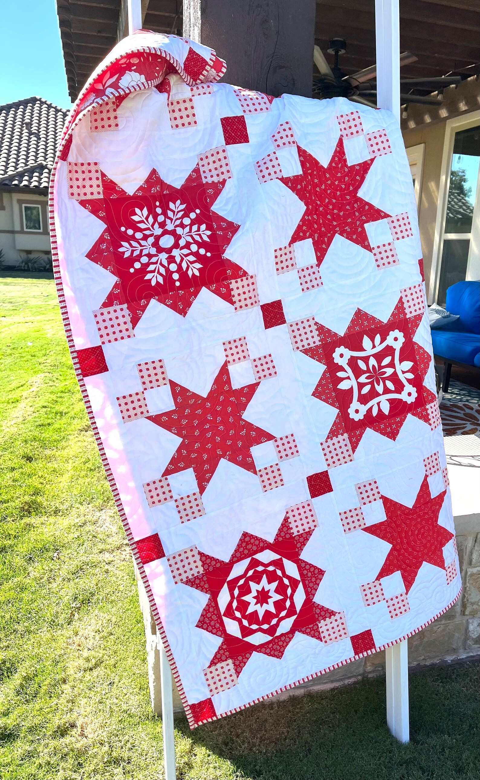 RED DAZZLE Moda Panel Quilt Kit Corey Yoder by Pastry Shop Quilts - Etsy