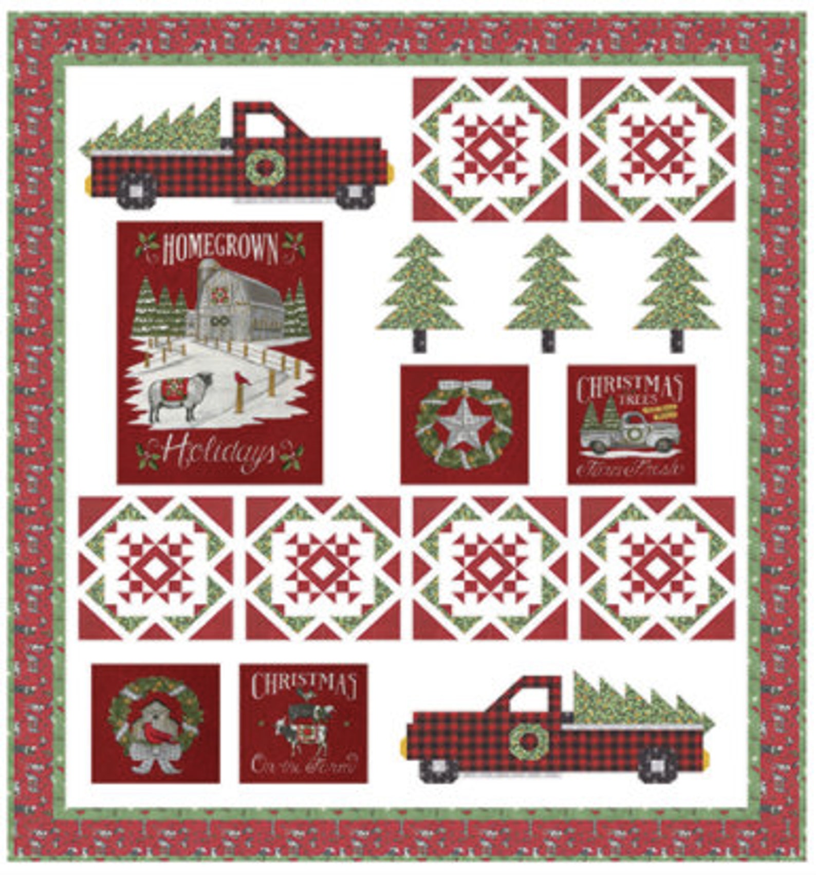 WE Found A TREE Moda Homegrown Quilt KIT by Deb Strain Christmas - Etsy