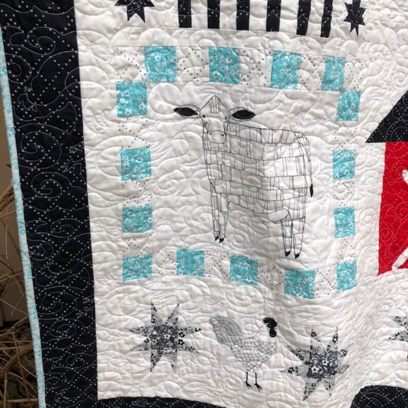 ON the FARM Quilt Kit Featuring Moda Farm Charm & Farm Fresh - Etsy