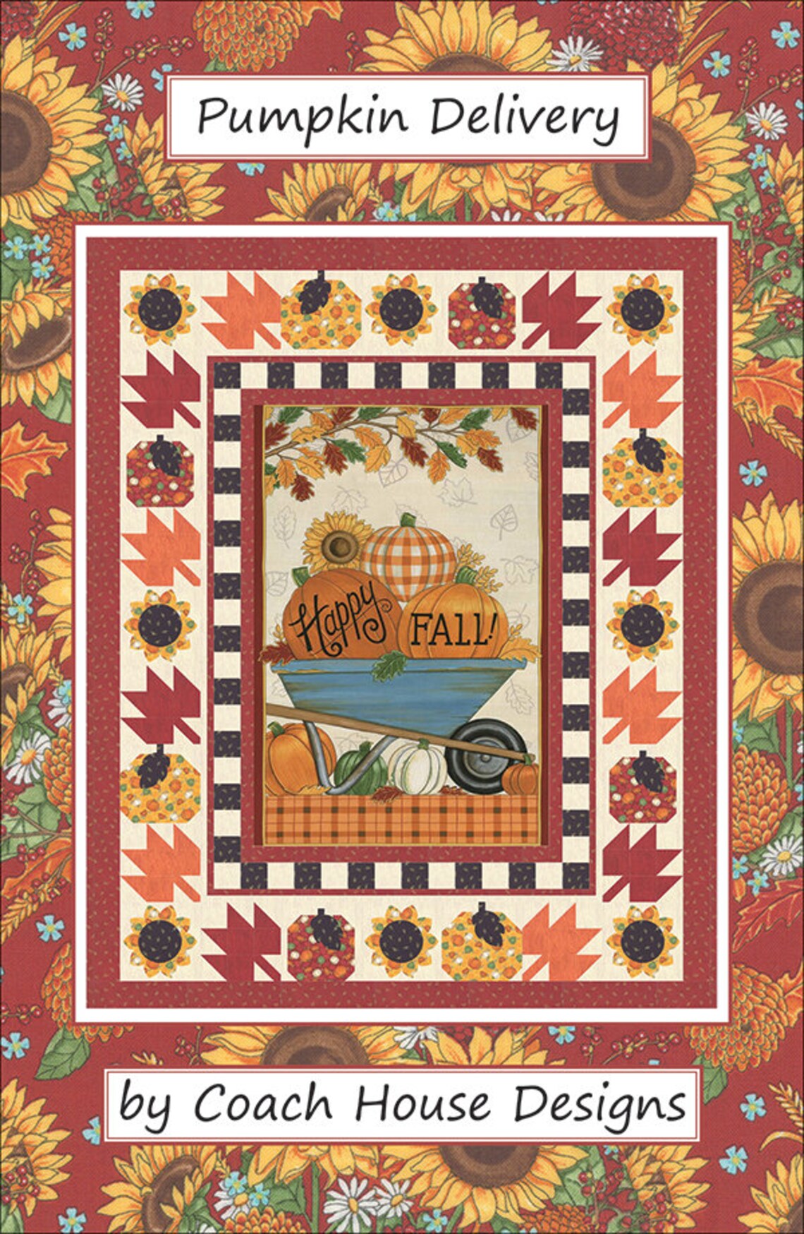 HAPPY FALL Moda Quilt KIT by Deb Strain Pumpkins | Etsy