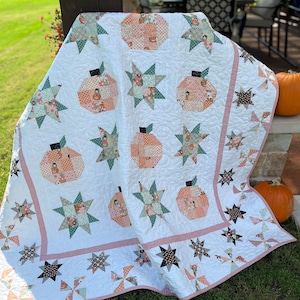 MIDNIGHT PUMPKIN & STARS Pastry Shop Quilt Kit Kitty Corn - Etsy