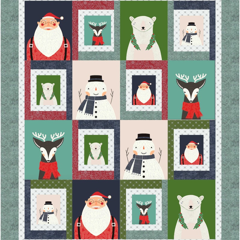 Christmas Quilt Panels - Etsy