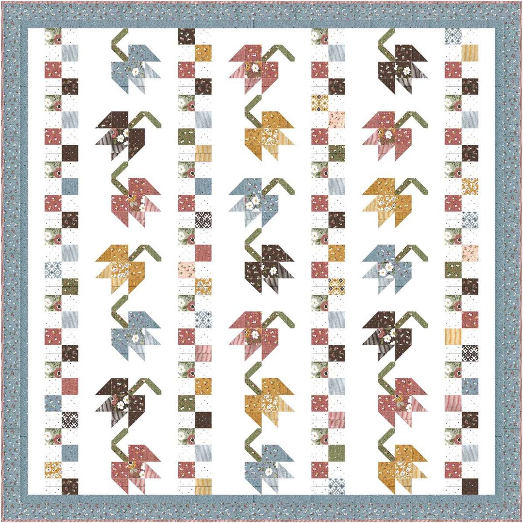 FALL BREEZE Moda FOLKTALE Charm Quilt Kit Lella Boutique - Etsy