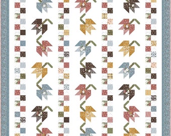 HEART BLOSSOMS Moda LOVE Note Charm Quilt Kit Lella Boutique by Pastry ...