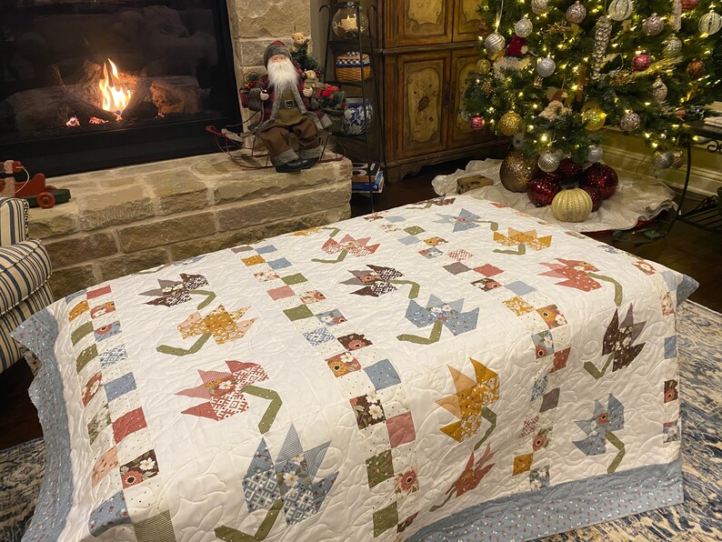 FALL BREEZE Moda FOLKTALE Charm Quilt Kit Lella Boutique | Etsy