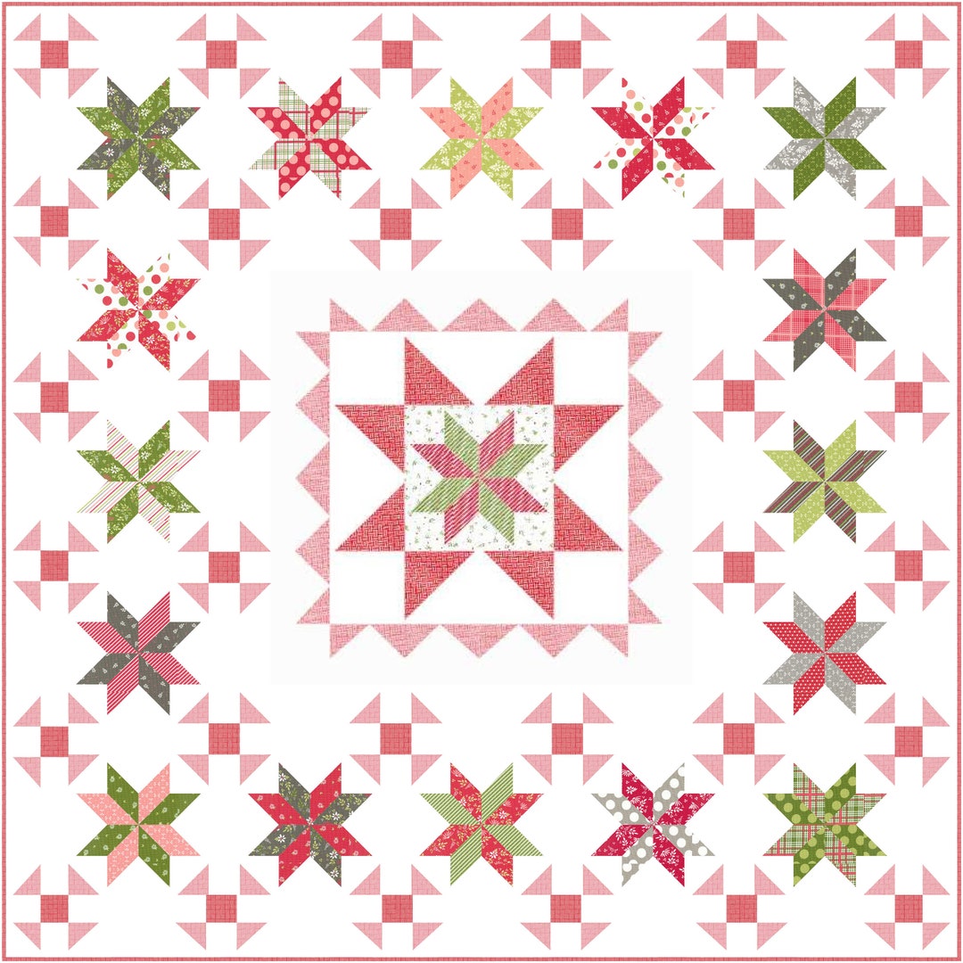 PEPPERMINT BARK Moda Quilt Kit Sherri & Chelsi Rosenthal by Pastry Shop ...