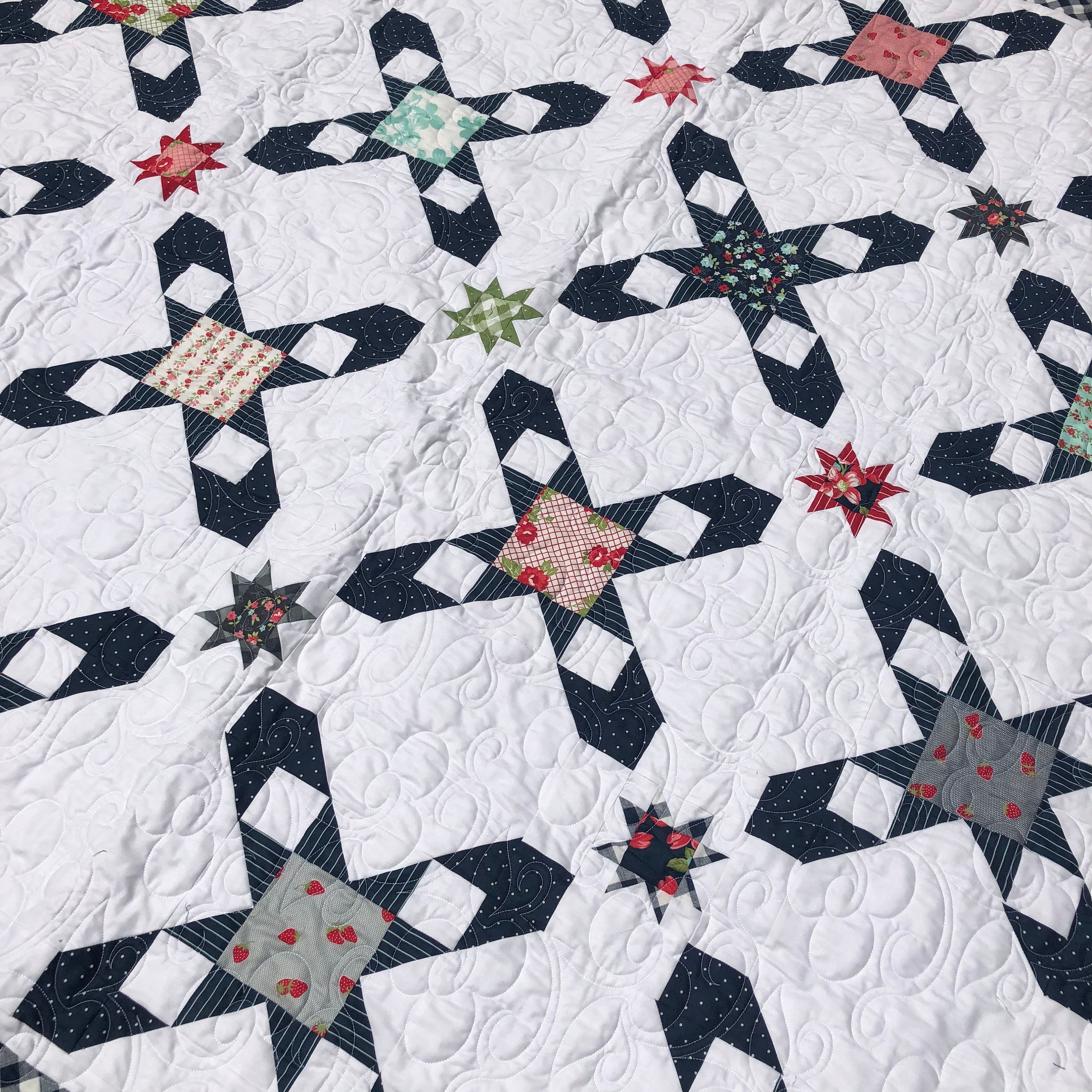 GARDEN STROLL Moda Sunday Stroll Pastry Shop Charm Quilt Kit - Etsy