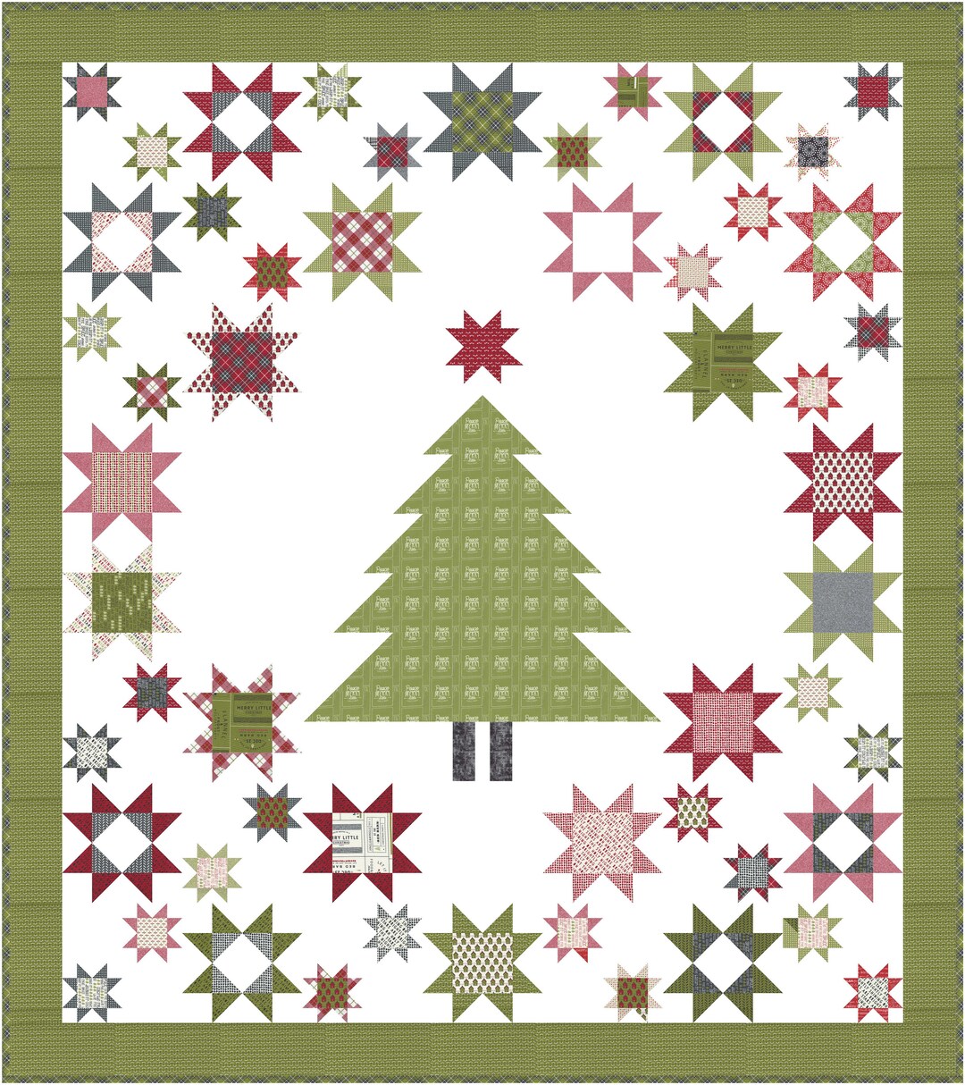 RED BARN CHRISTMAS Quilt Kit Featuring Moda Red Barn Christmas by ...