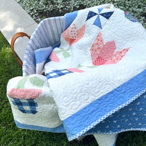 BLOOMING POTS Moda Quilt Kit Corey Yoder by Pastry Shop Quilts - Etsy