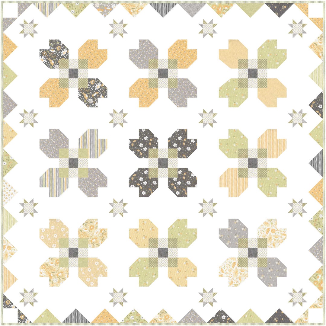 BUTTERCUP BLOOMS Corey Yoder Buttercup & Slate Pastry Shop Quilt Kit - Etsy