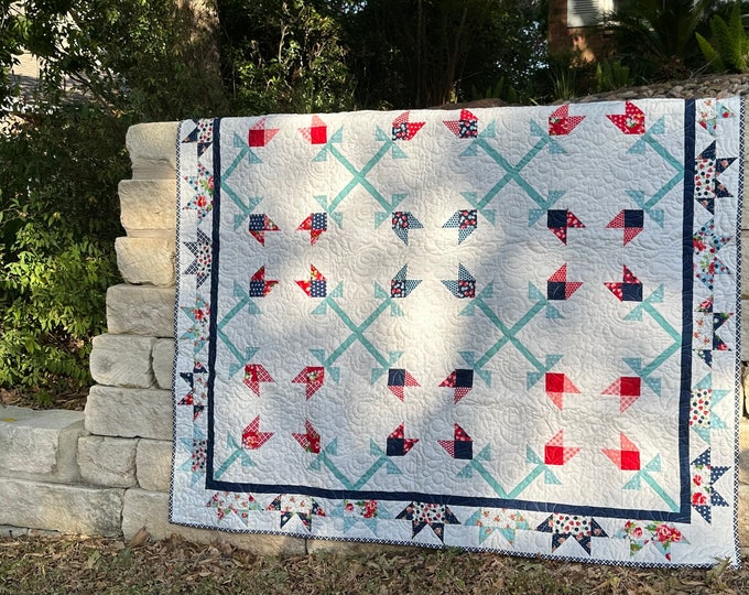 ON the FARM Quilt Kit Featuring Moda Farm Charm & Farm Fresh Prints by ...