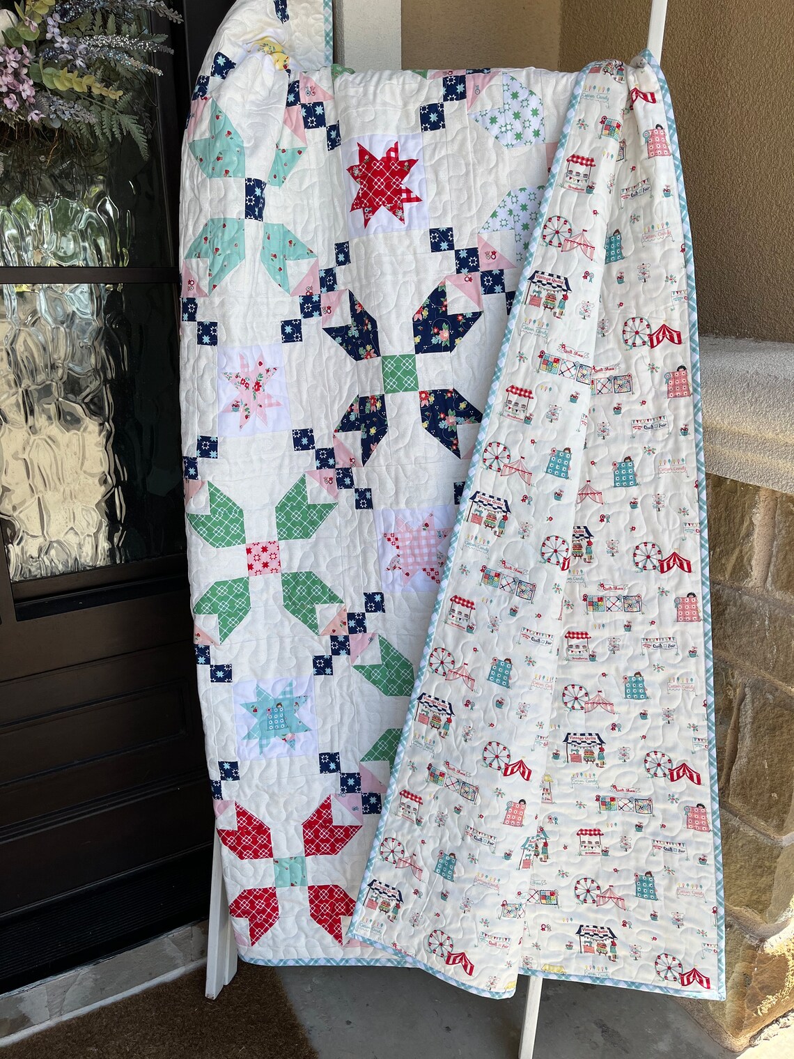 AT the QUILT FAIR Moda Quilt Kit by Pastry Shop Quilts - Etsy