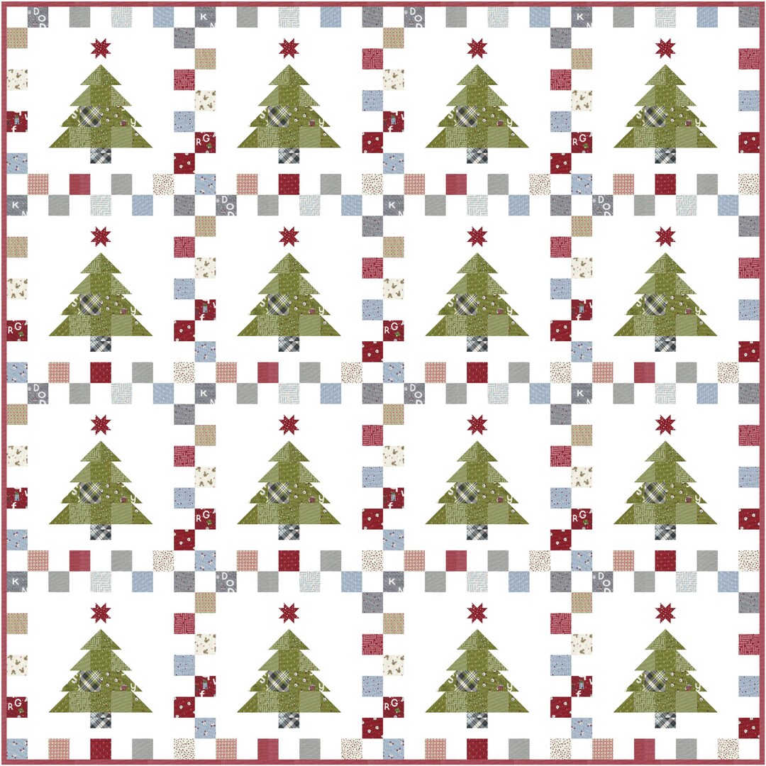 TREE FARM Quilt Kit Featuring Moda on Dasher by Sweetwater Designed by ...