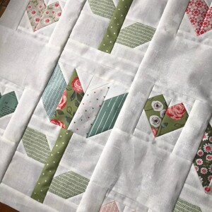 HEART BLOSSOMS Moda LOVE Note Charm Quilt Kit Lella Boutique by Pastry ...