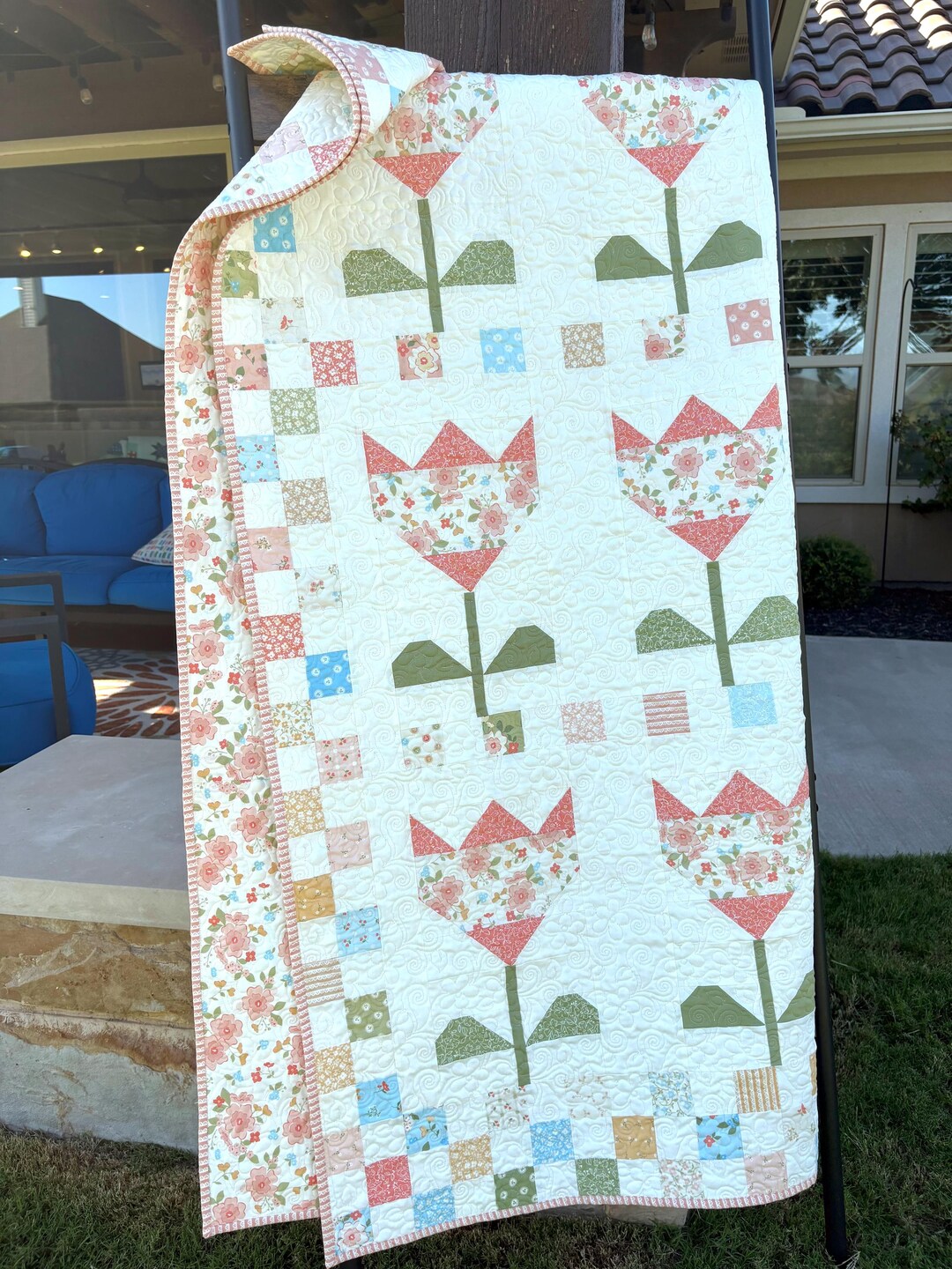 FLOWER STAND My Sew Quilty Dainty MEADOW Moda Quilt Kit - Etsy