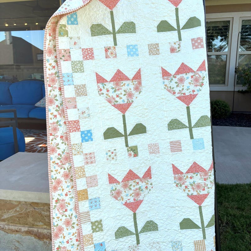 Tulip Quilt Pattern - Etsy
