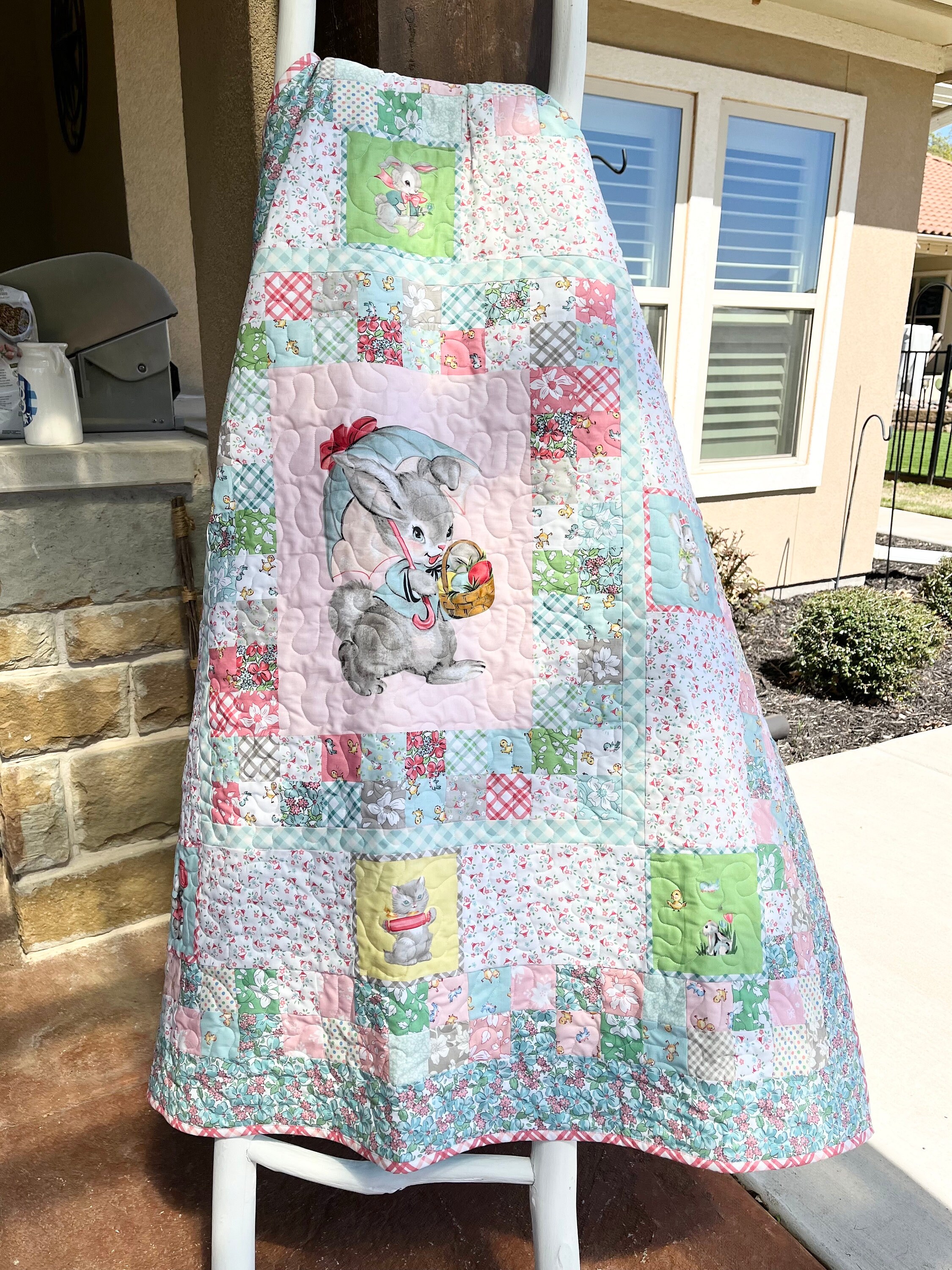 SPRINGTIME FRIENDS Children's Baby Quilt Kit A Pastry Shop - Etsy