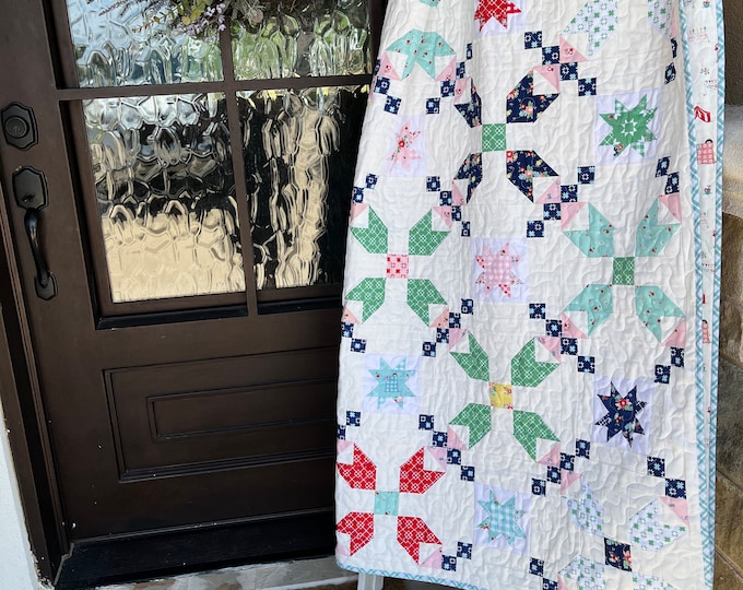 ON the FARM Quilt Kit Featuring Moda Farm Charm & Farm Fresh Prints by ...