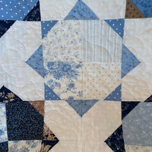 SNOWFLAKE KISSES Moda Charm Quilt KIT Bunny Hill Crystal Lane Prints by ...