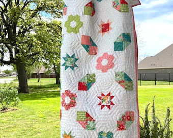 HOLIDAYS at HOME Moda Panel Christmas Quilt KIT Deb Strain Prints by ...