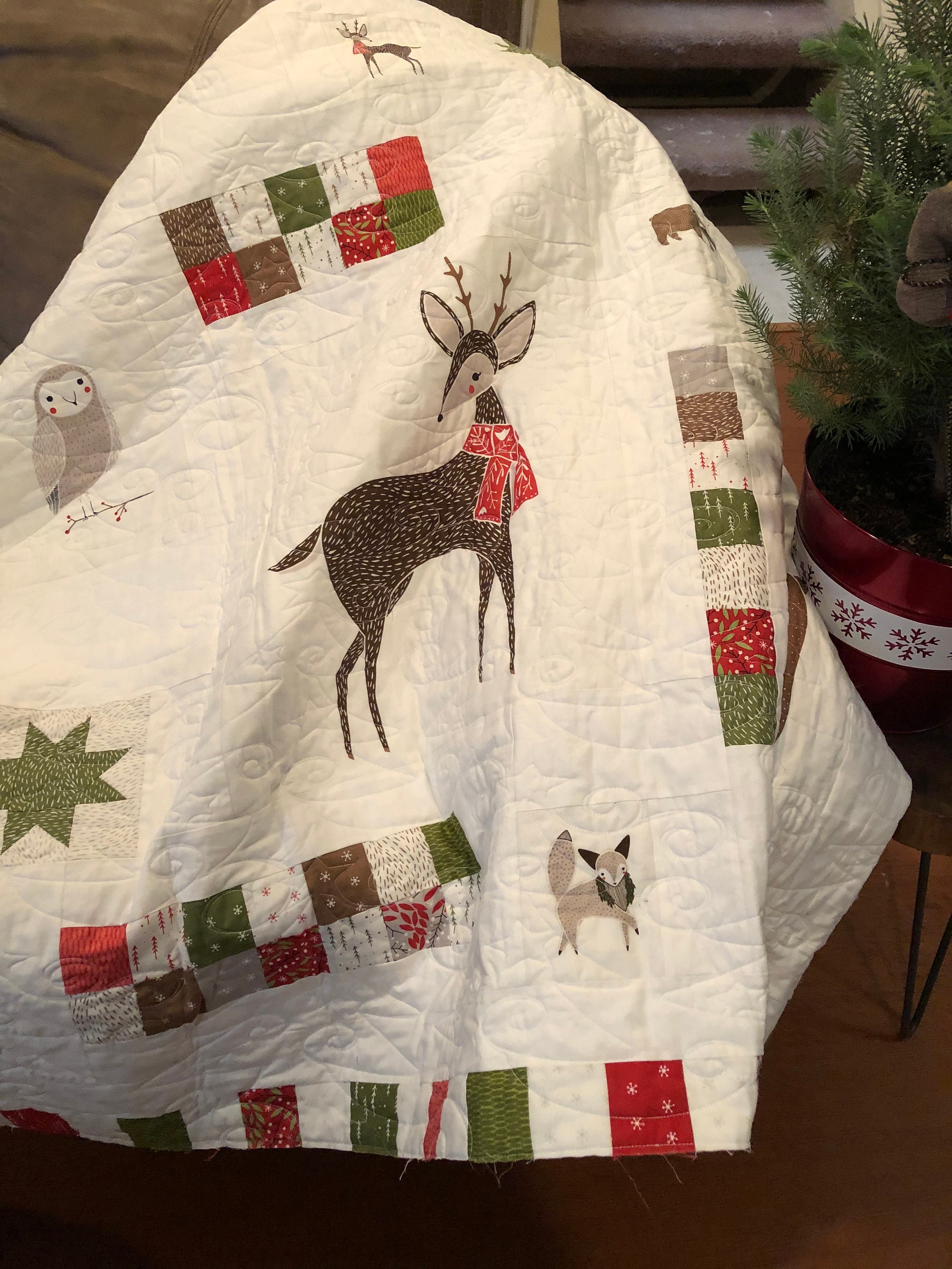 WOODLAND WONDER Moda MERRIMENT Christmas Winter Quilt KiT - Etsy.de