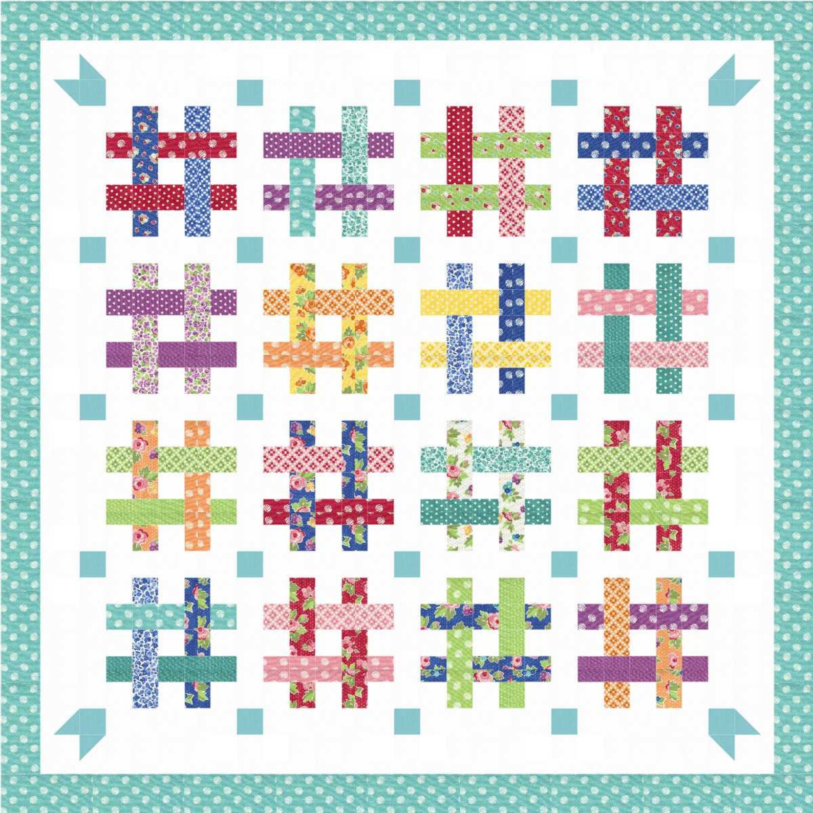 LILY'S HUGS Moda Quilt Kit April Rosenthal Pastry Shop - Etsy