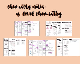General Chemistry 1 Notes Course Bundle Introduction Atoms ...