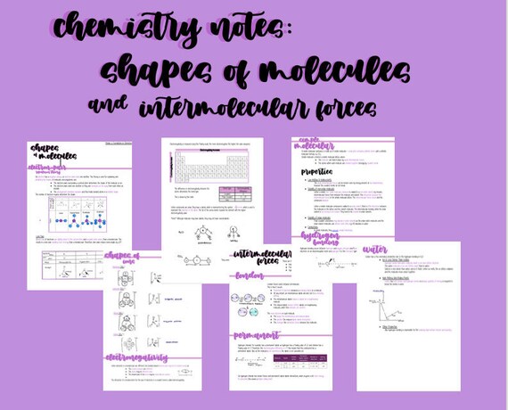Shapes Of Molecules Revision Notes