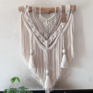 Natural Wall Tapestry, Bohemian Macrame Wall Hanging, Large Macrame ... Natural Wall Tapestry, Bohemian Macrame Wall Hanging, Large Macrame ...