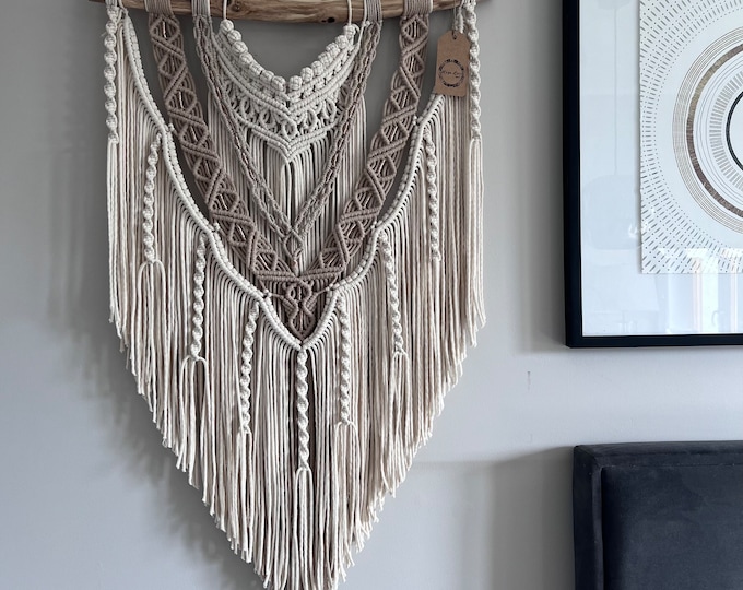 Handcrafted Wall Decor, Large Woven Macrame,weaving,woven Tapestry,textilemodern Fiber Art ...