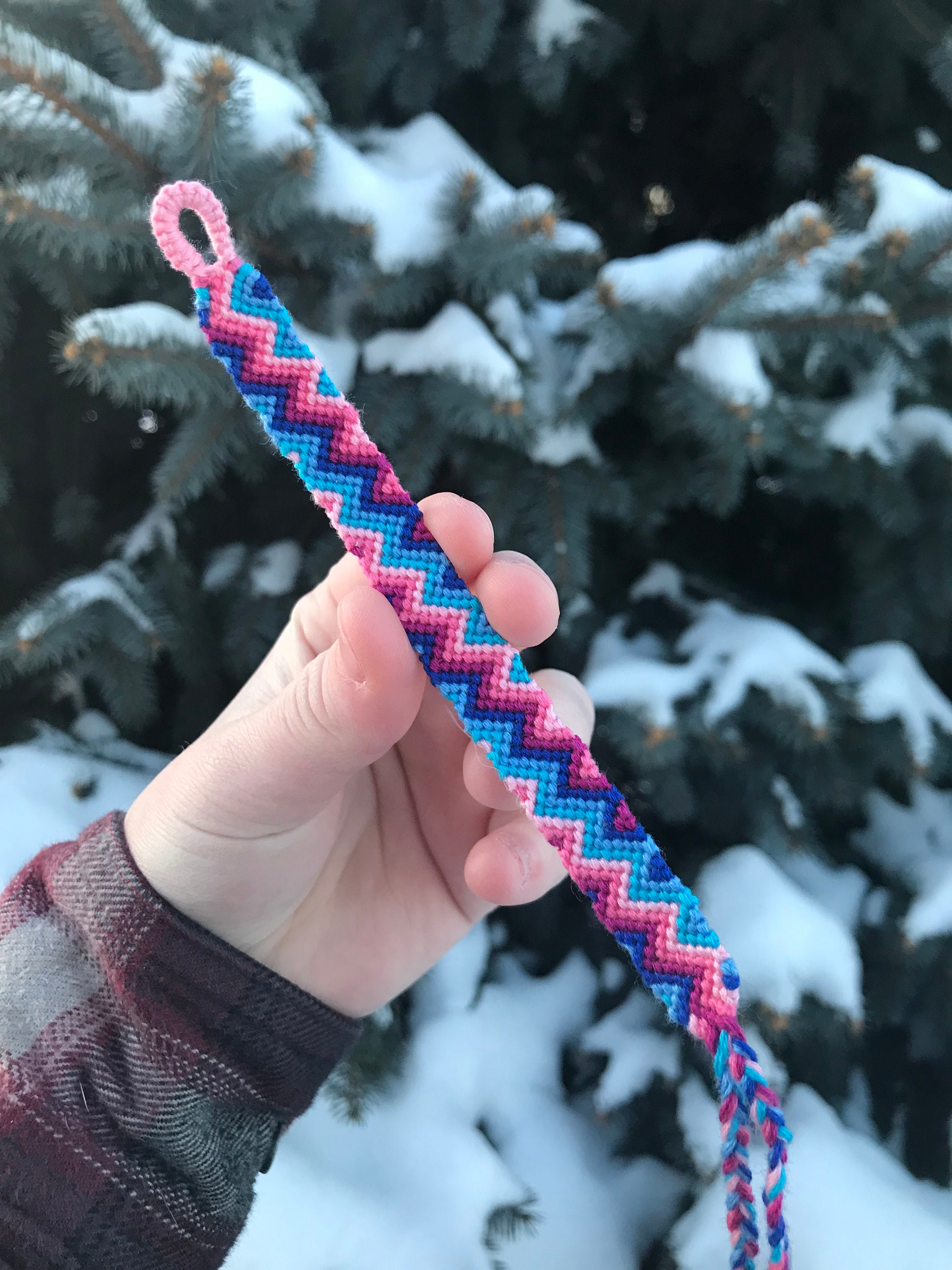 Handmade Zig Zag Knotted Friendship Bracelets - Etsy