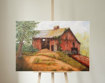 Rustic Red Barn | Etsy