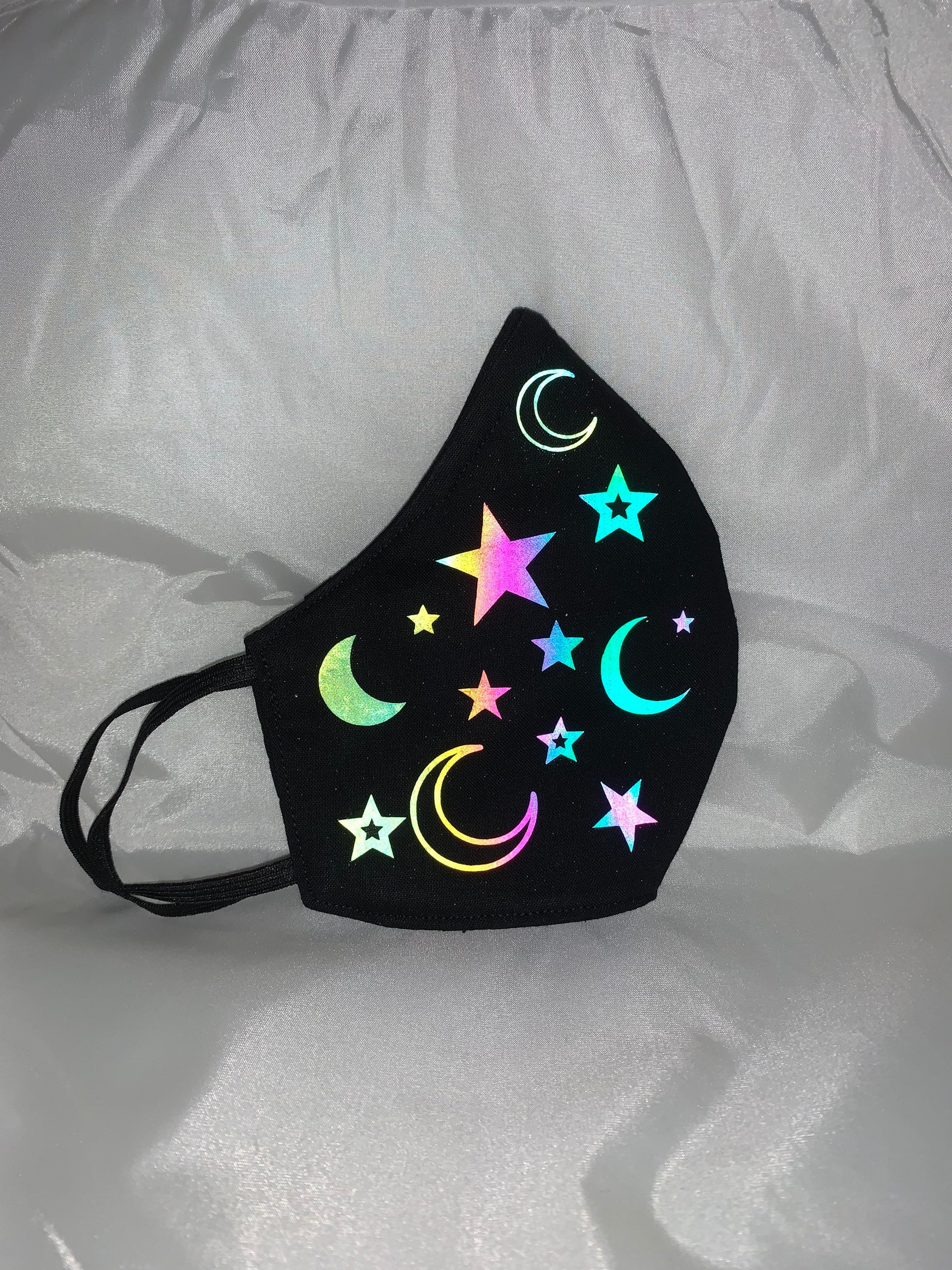 Rainbow Reflective Face Mask Covering | Etsy