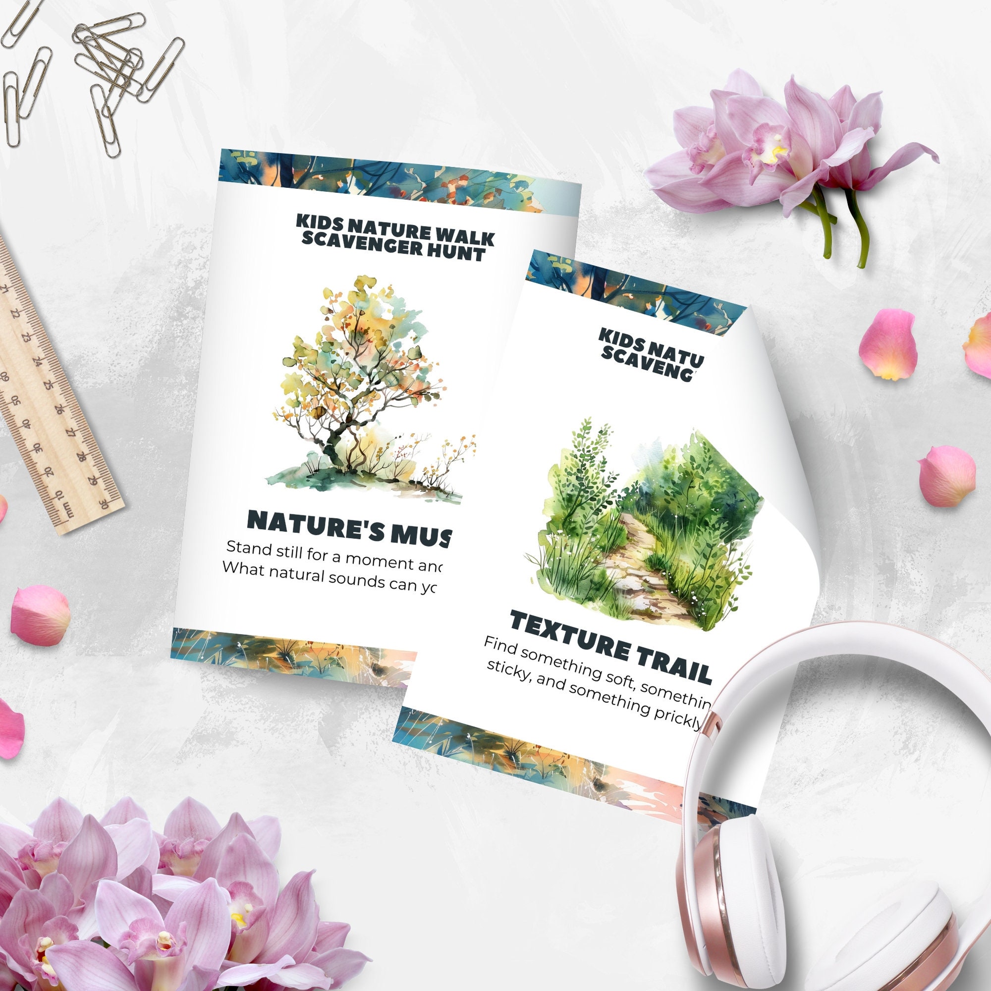 Nature Walk Activity Woodland Themed Game Nature Scavenger Hunt Board ...